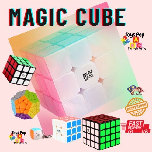 TOYSPOP Qiyi / Moyu Meilong Speed Professional Magic Cube / Mainan Kiub ...