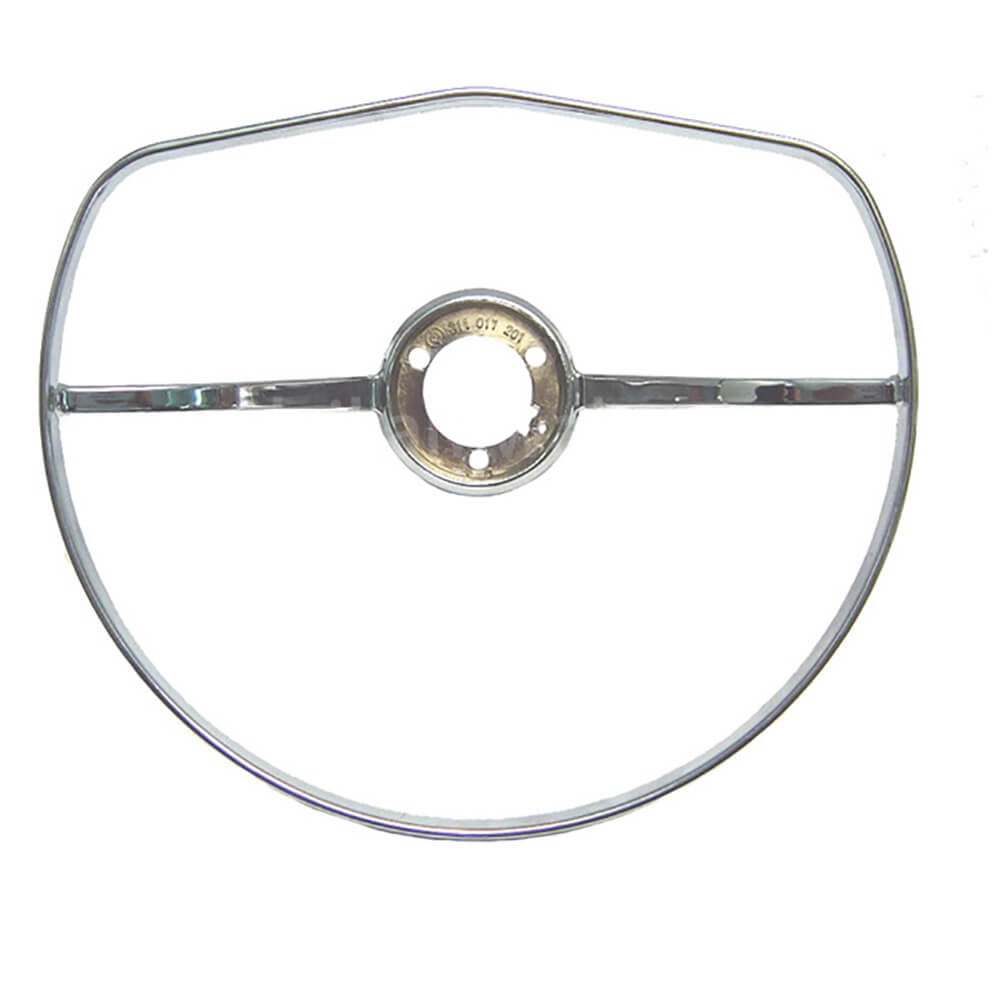 VW Volkswagen CLASSIC BEETLE CHROME TYPE-3 STYLE FULL CIRCLE HORN RING ...
