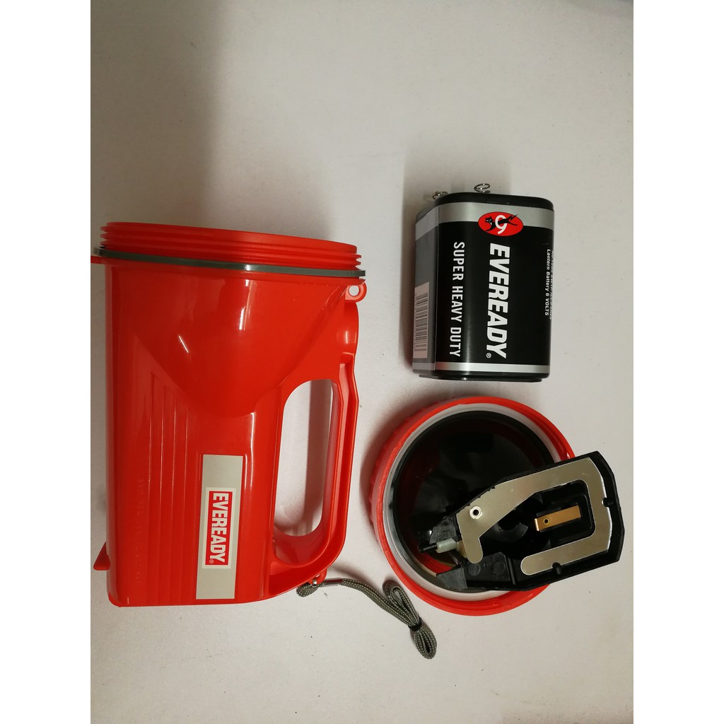 EveReady Big Torch Light With Battery 6volt Lampu Suluh Besar Bateri 6 ...