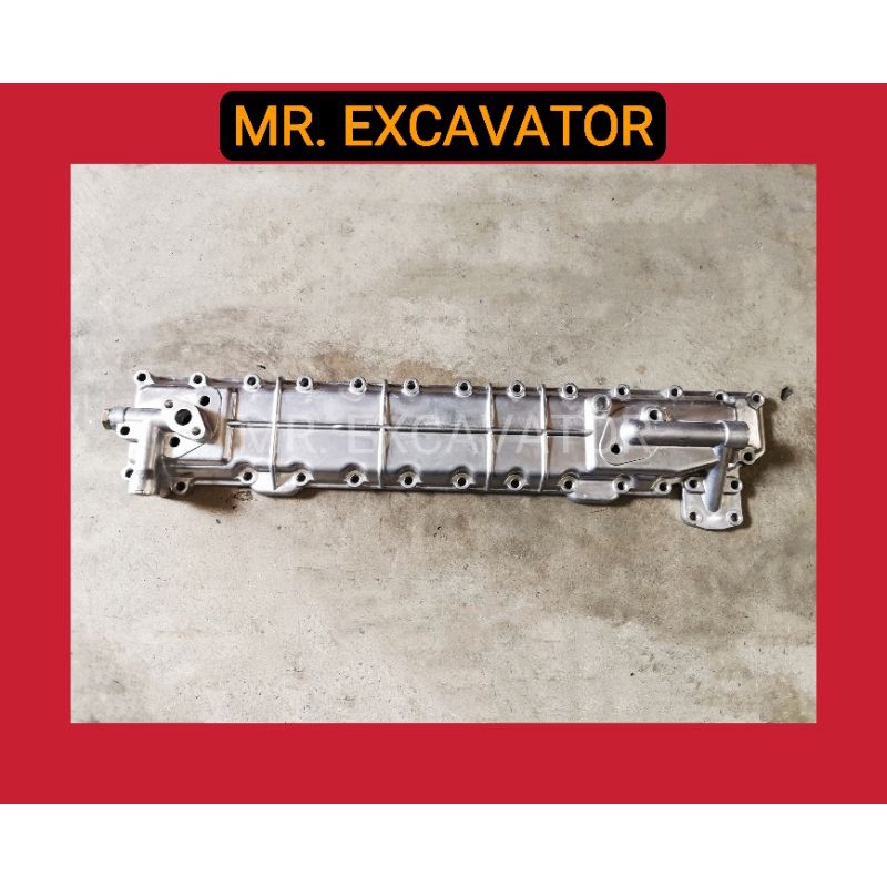 Hitachi Sumitomo Isuzu 6BD1 Excavator Engine Oil Cooler Cover Housing ...