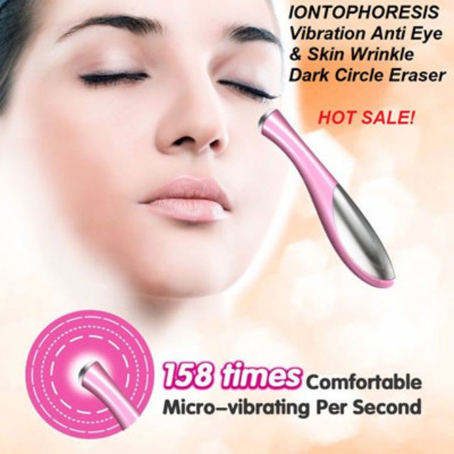 MAGIC Anti Wrinkle Removal / Eye Massager Iontophoresis Vibration /Eyes ...