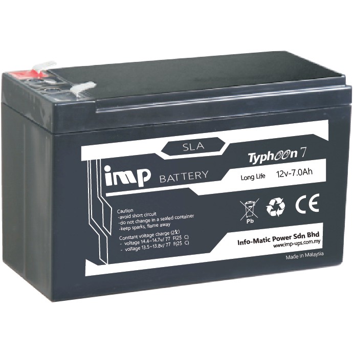 SLA BATTERY 12V 7Ah Sealed Lead Acid for Auto Gate House, Electric ...