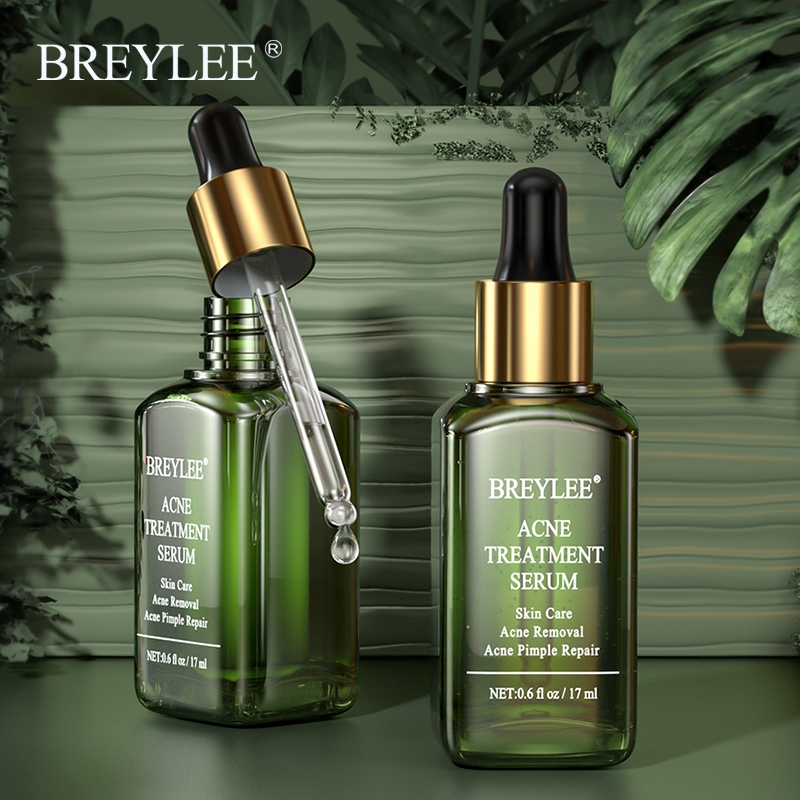 BREYLEE Acne Treatment Serum Facial Essence Skincare Anti Acne Pimple Scar Removal Cream (17ml ...