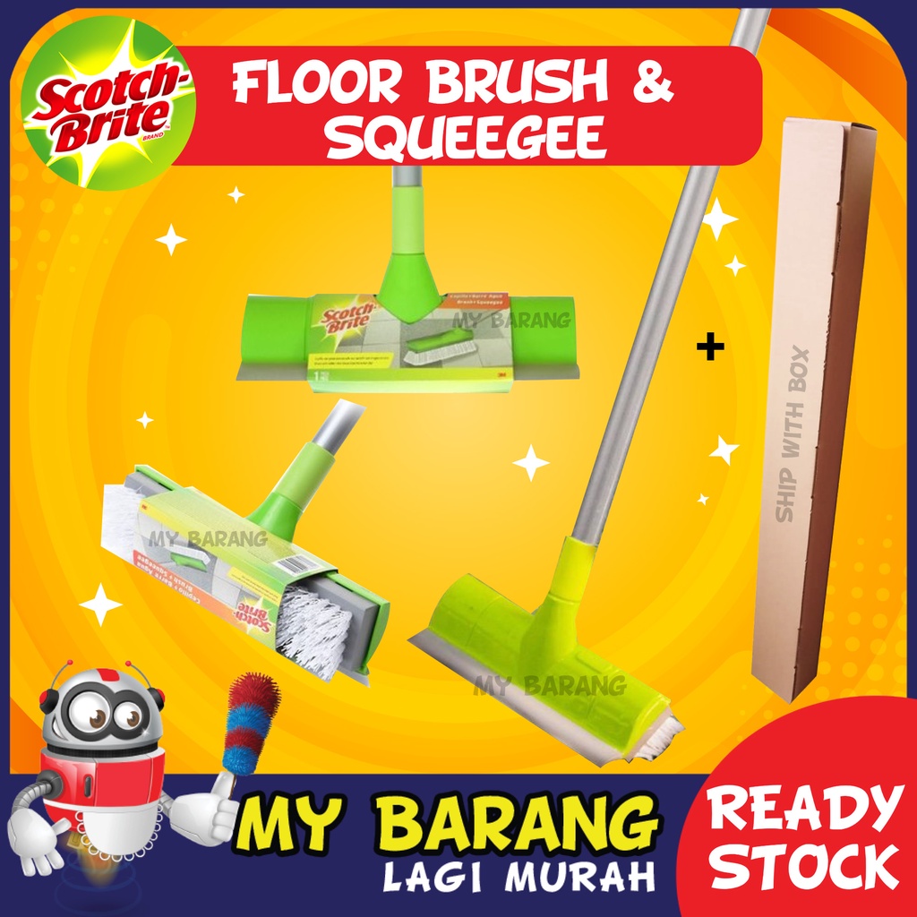 3M Scotch Brite Floor Brush and Squeegee (1 Pc/Pack) 3M™ Scotch-Brite ...