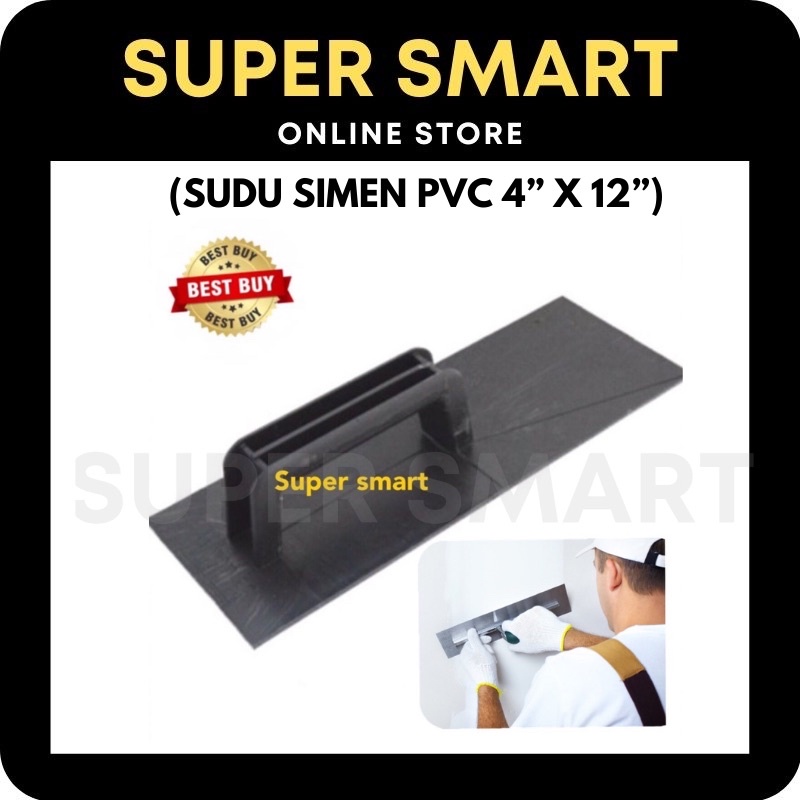 PVC PLASTERING TROWEL (4” X 12”) | Shopee Malaysia