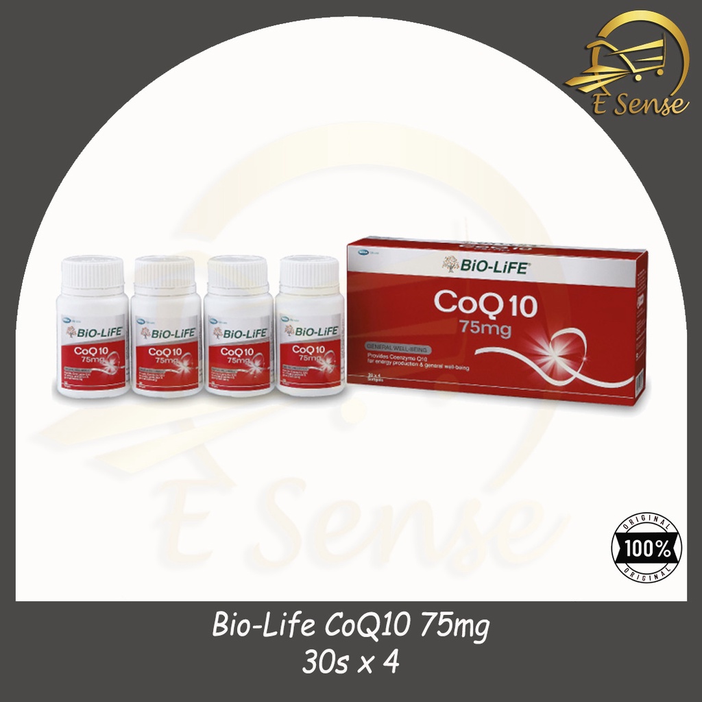[E SENSE] Bio-Life Q10 CoQ10 75mg 30s x 4 | Shopee Malaysia