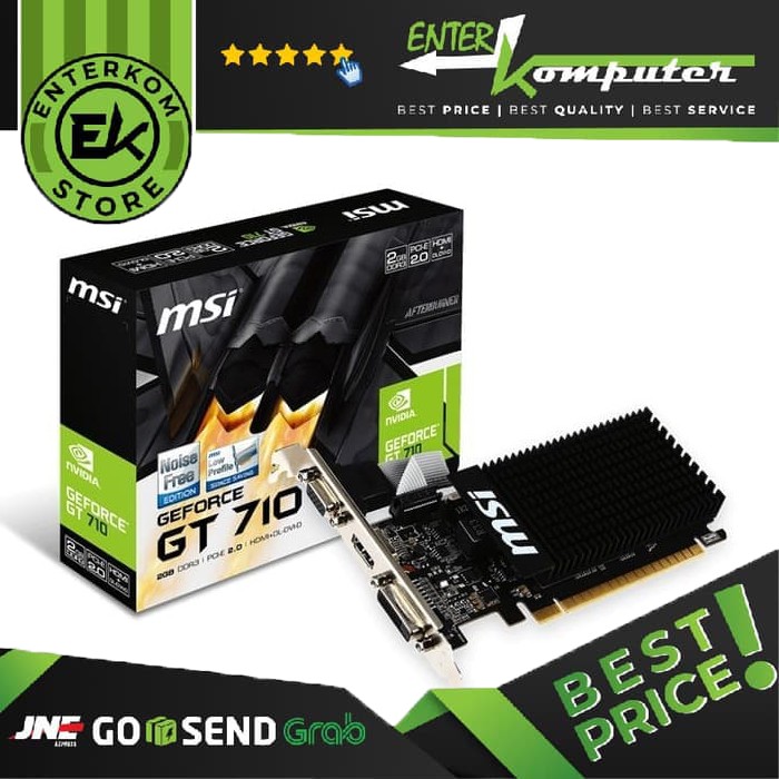 Msi GeForce GT 710 2GB DDR3 - N710-2GD3H LP | Shopee Malaysia