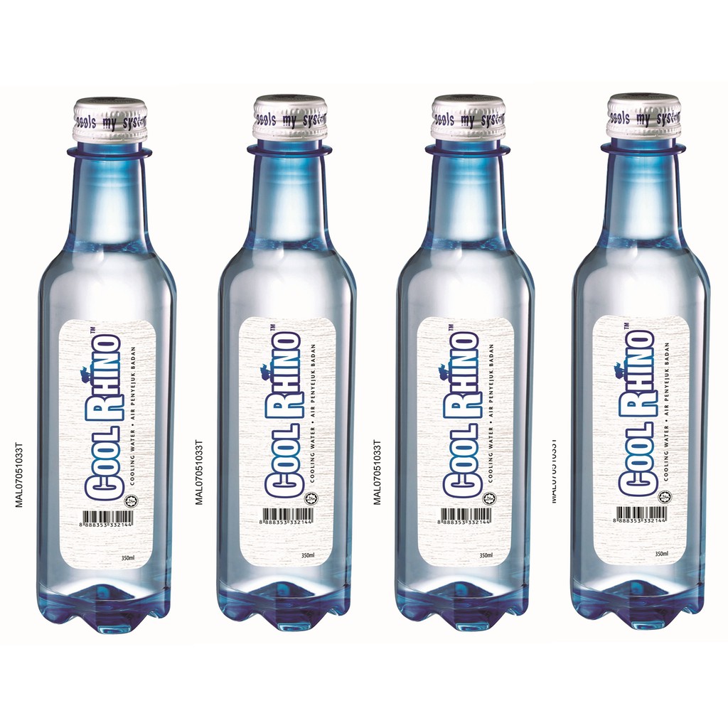COOL RHINO COOLING WATER 350MLExpired 4/22-(4 BOTTLES) | Shopee Malaysia