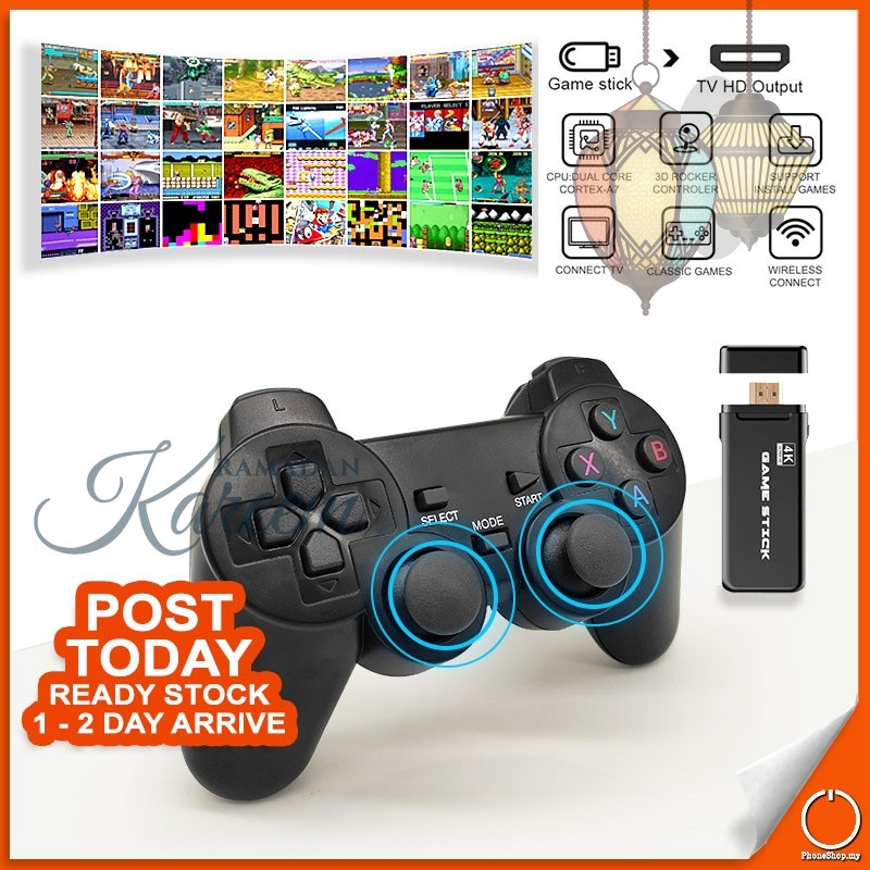𝟭𝟬,𝟬𝟬𝟬 𝗚𝗔𝗠𝗘𝗦 𝗜𝗡 𝟭 2.4G Wireless Controller Portable TV Video Game ...