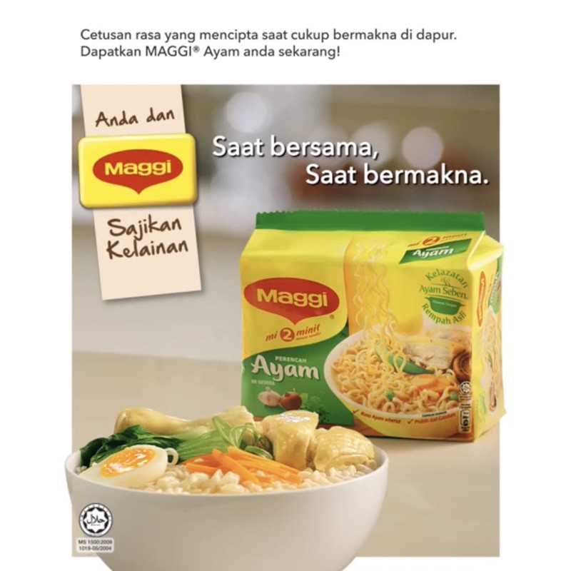 Maggi Ayam / Maggi Mee Chicken (5packs) Instant Noodles | Shopee Malaysia