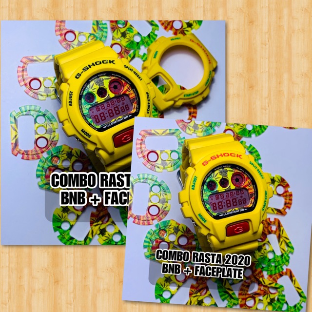 DW6900 GSHOCK SET RASTA 2020 (COMBO BNB + FACEPLATE) | Shopee Malaysia