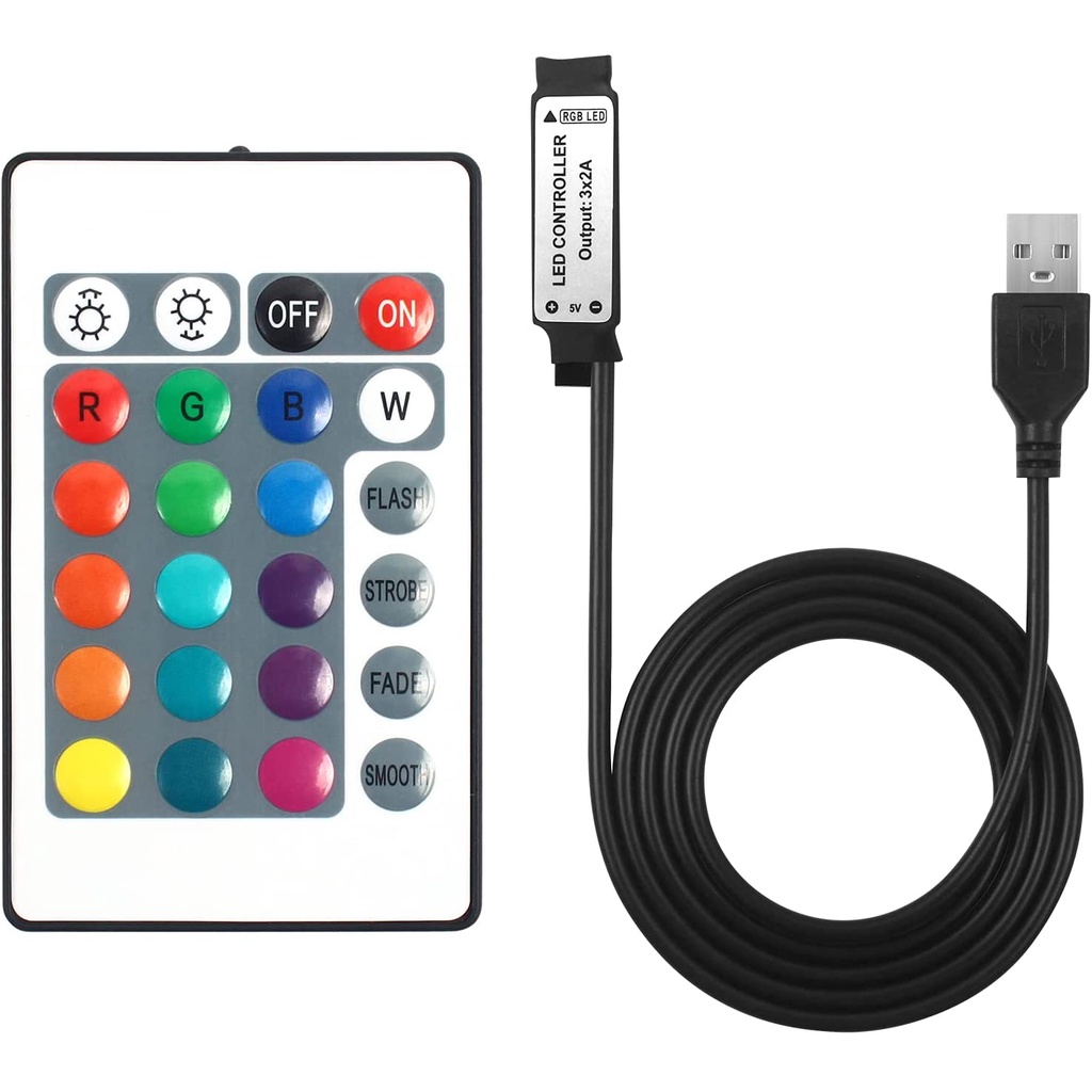 DC 5V/12V 24 key ir rgb remote control for smd3528/5050 rgb led light ...