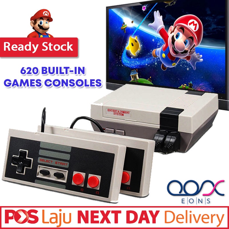 NES Wireless 620 Retro Game Console Mini Handheld Controller Dual ...