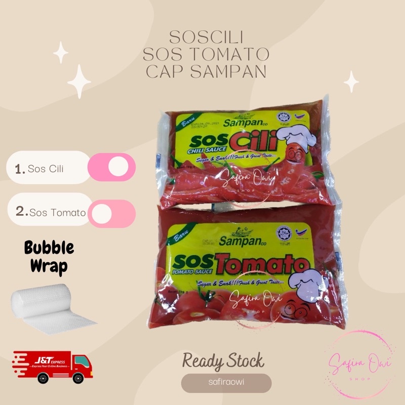 🔥READY STOCK 🔥SOS Cili Sampan Chili Sauce 1KG / SOS Tomato Sampan 1KG ...