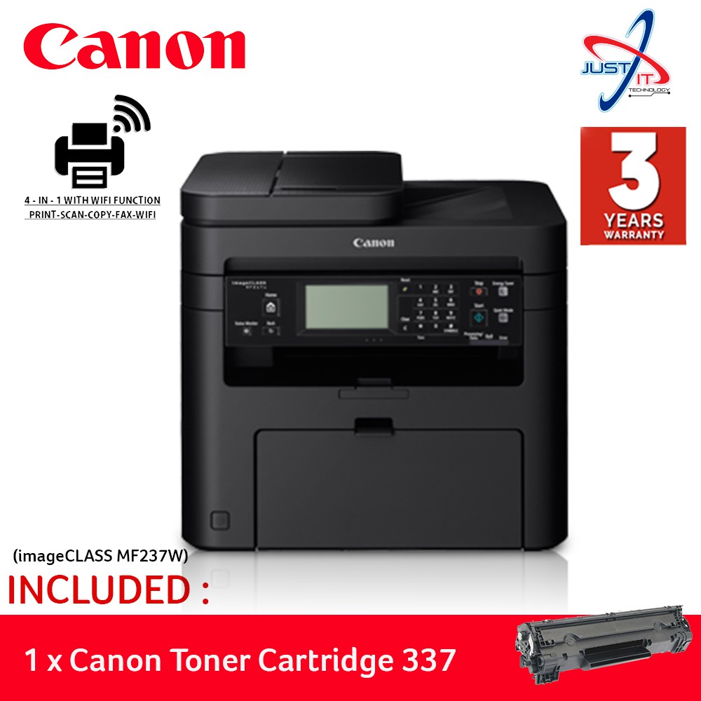 CANON MF237W ALL IN ONE LASER PRINTER (PRINT-SCAN-COPY-FAX-WIRELESS) | Shopee Malaysia