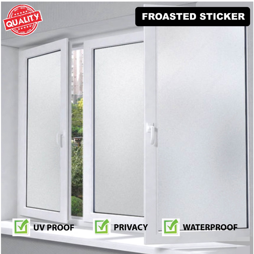 Frosted Window Sticker Glass Sticker Pure Frosted Film Water Proof ...