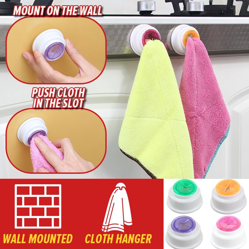 Global_sources Wall Mounted Kitchen Dishwashing Cloth Napkin Clip ...