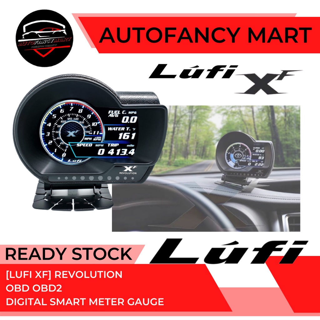 [LUFI XF] REVOLUTION OBD OBD2 DIGITAL SMART METER GAUGE (English ...