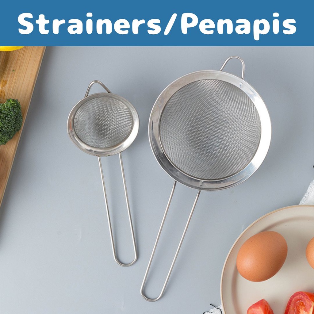 Filter with handle Flour Sifter Flour Filter Sugar Penapis Tepung ...