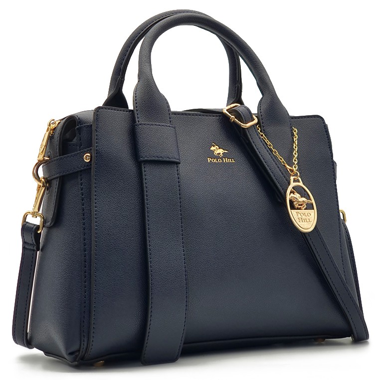 Polo Hill Ladies Lopsided Tab Briefcase-Shaped Business Handbag PHD1-0B ...