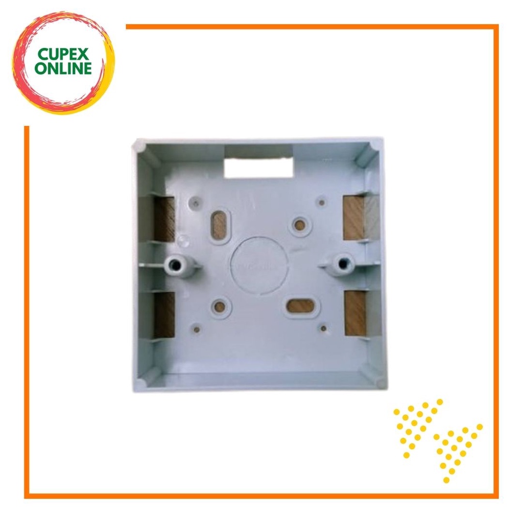 PVC SWITCH BOX SURFACE MOUNTING BOX 3X3 (cupex) | Shopee Malaysia