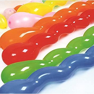 Balloon 25pcs mixed color Natural Latex Large Twisty Balloons Wavy ...