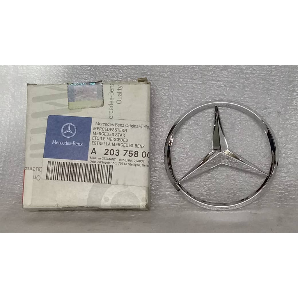 MERCEDES-BENZ W203 REAR BOOT EMBLEM LOGO STAR (ORIGINAL) | Shopee Malaysia