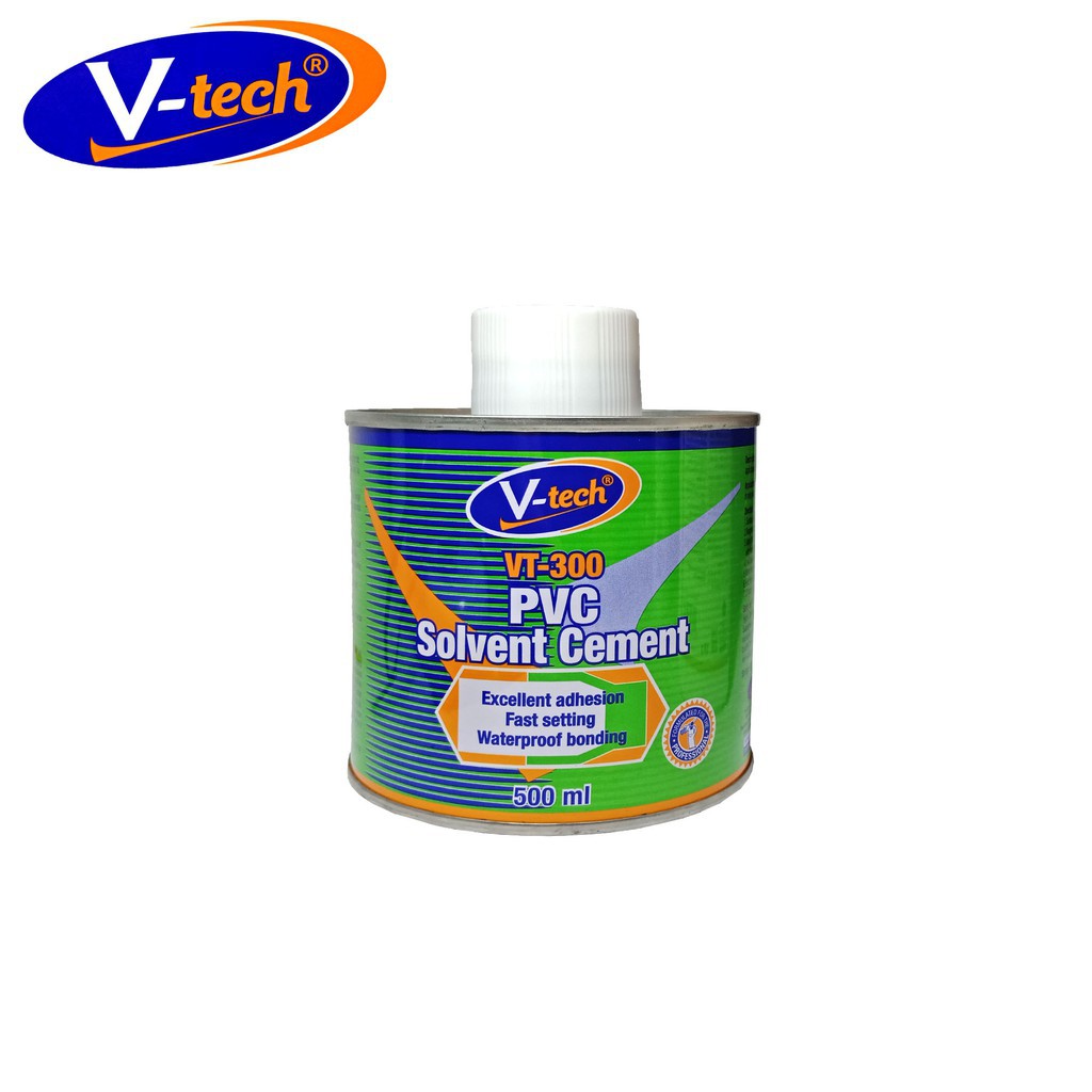 [READY STOCK] V-TECH VT-300 PVC Solvent Cement 500ML - Gum PVC Pipe Glue | Shopee Malaysia