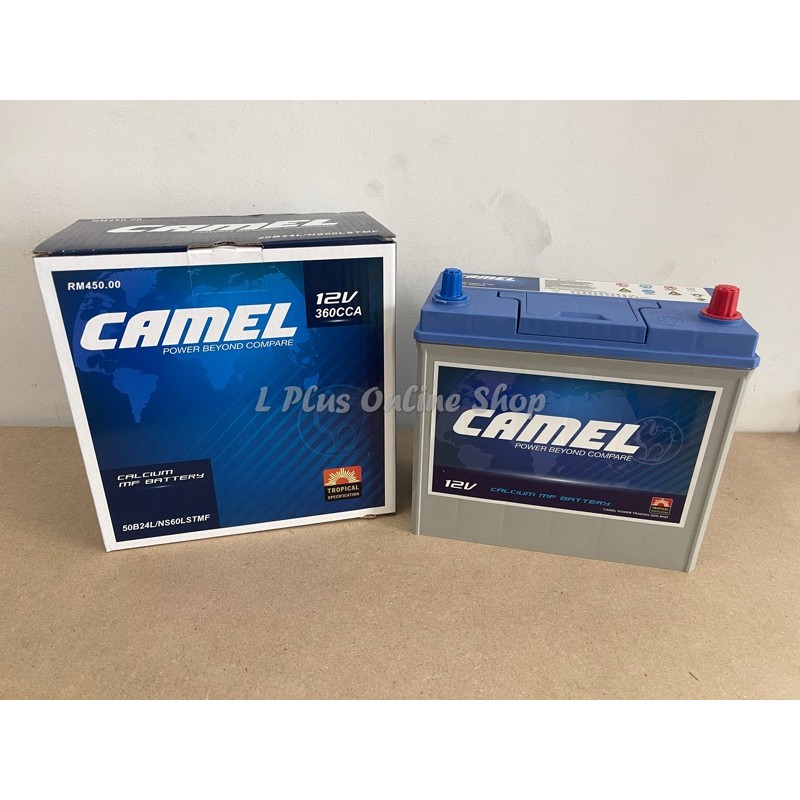 CAMEL NS60L MF CAR BATTERY (SMALL TERMINAL) | Shopee Malaysia