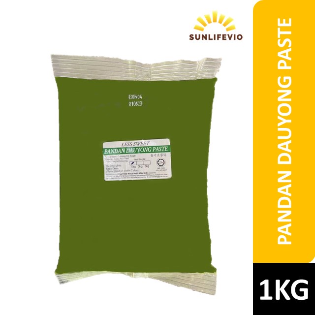 Mooncake Pandan Dauyong Paste | 斑斓豆蓉月饼馅 (LESS SWEET) 1KG | Shopee Malaysia