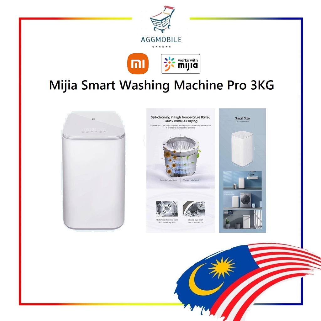 Xiaomi Mijia Washing Machine Pro 3KG (16 Washing Modes | Stainless ...