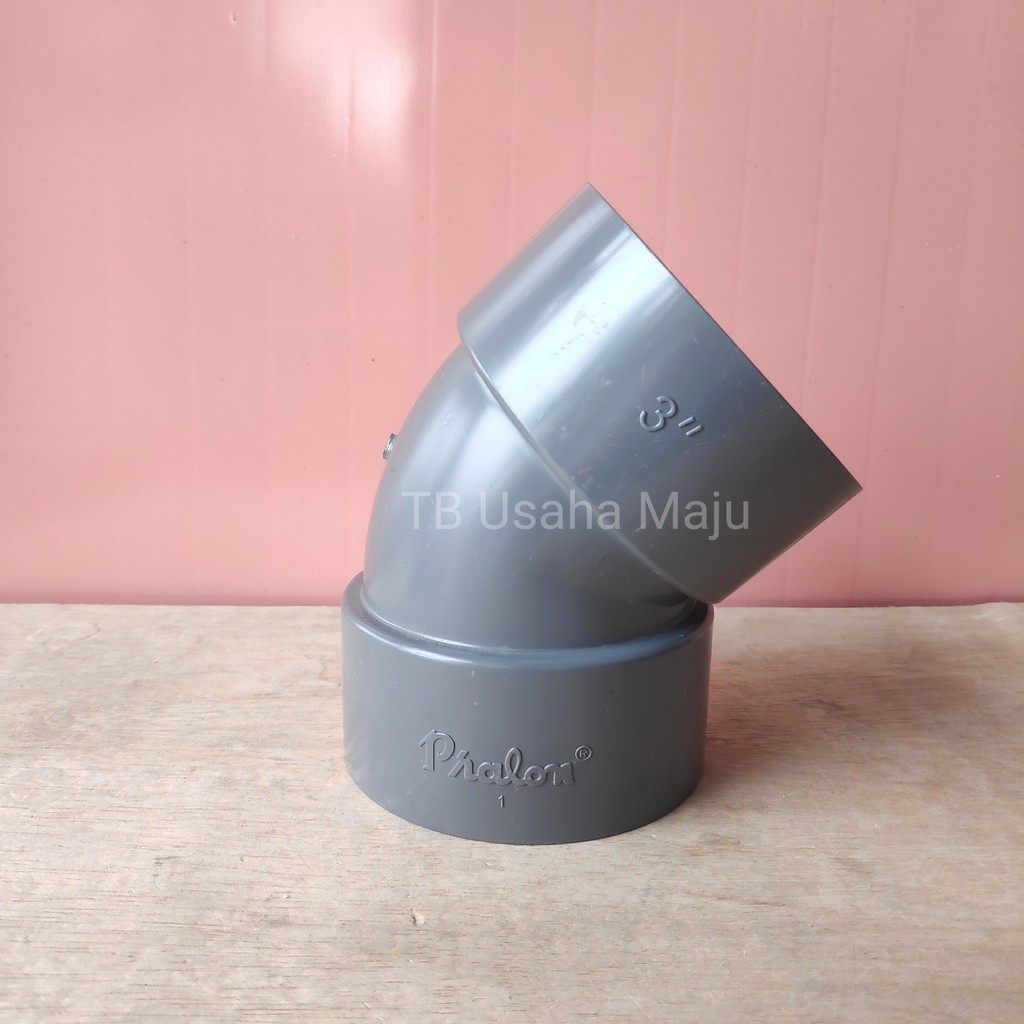 Pvc Elbow / Knie Pipe Fittings 3" 45 Degrees RUCIKA / PRALON | Shopee ...