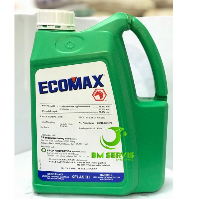 Herbicide / Racun Rumpai Ecomax (4L) | Shopee Malaysia