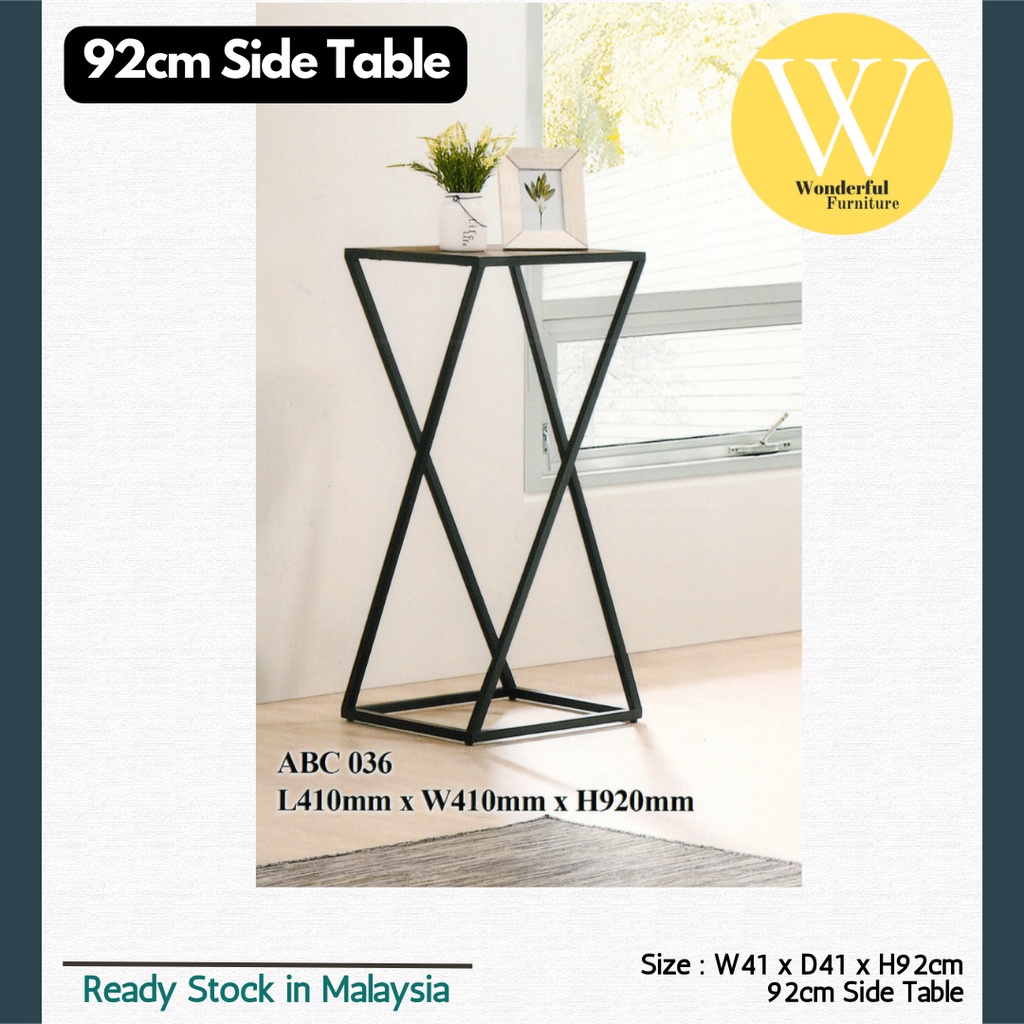 (3 Size) Wonderful AVENGER SIDE TABLE INDUSTRIAL STYLE END TABLE SOLID ...