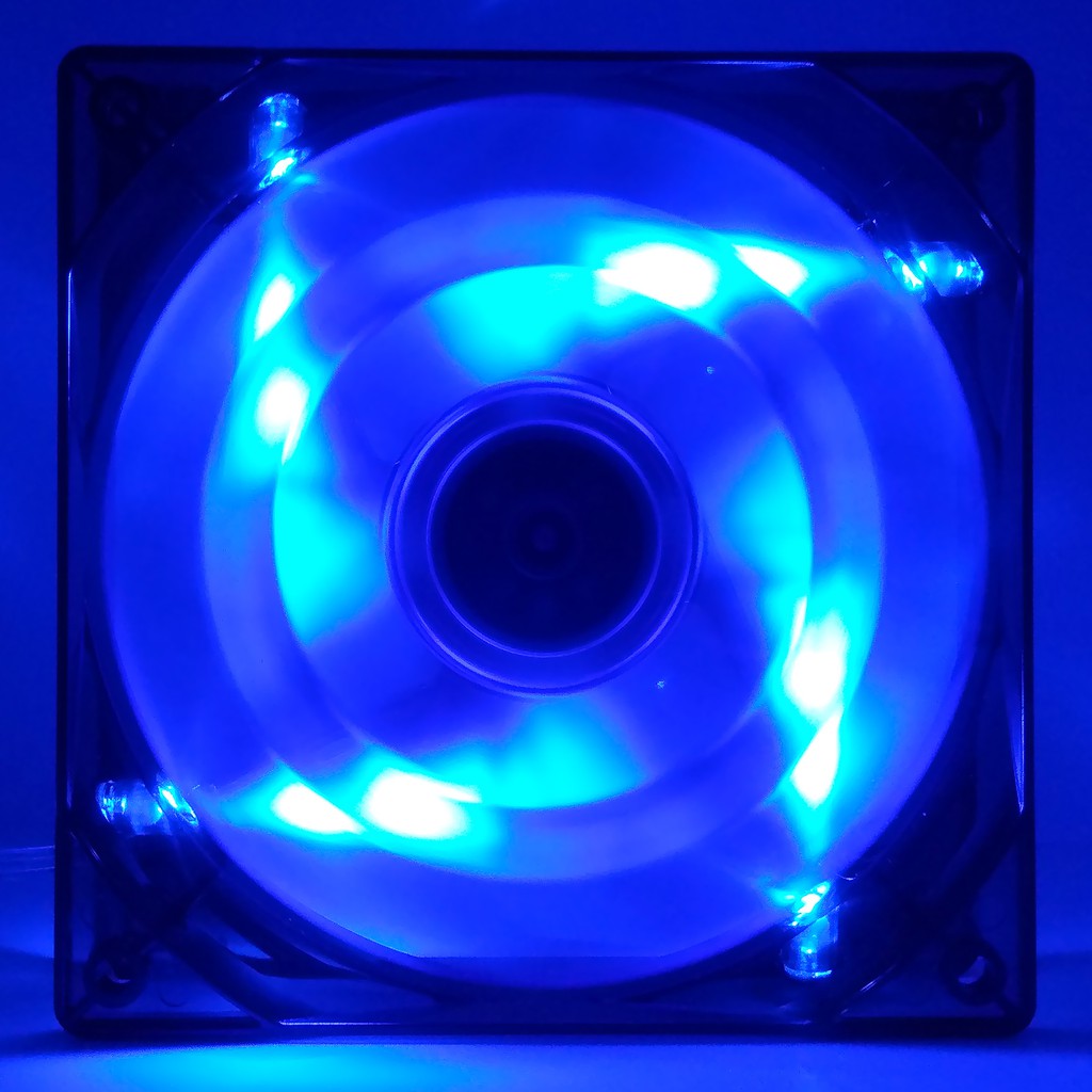 Free silicon fan pins Ventus Vertex Blue LED casing Fan Vs Tecware ...