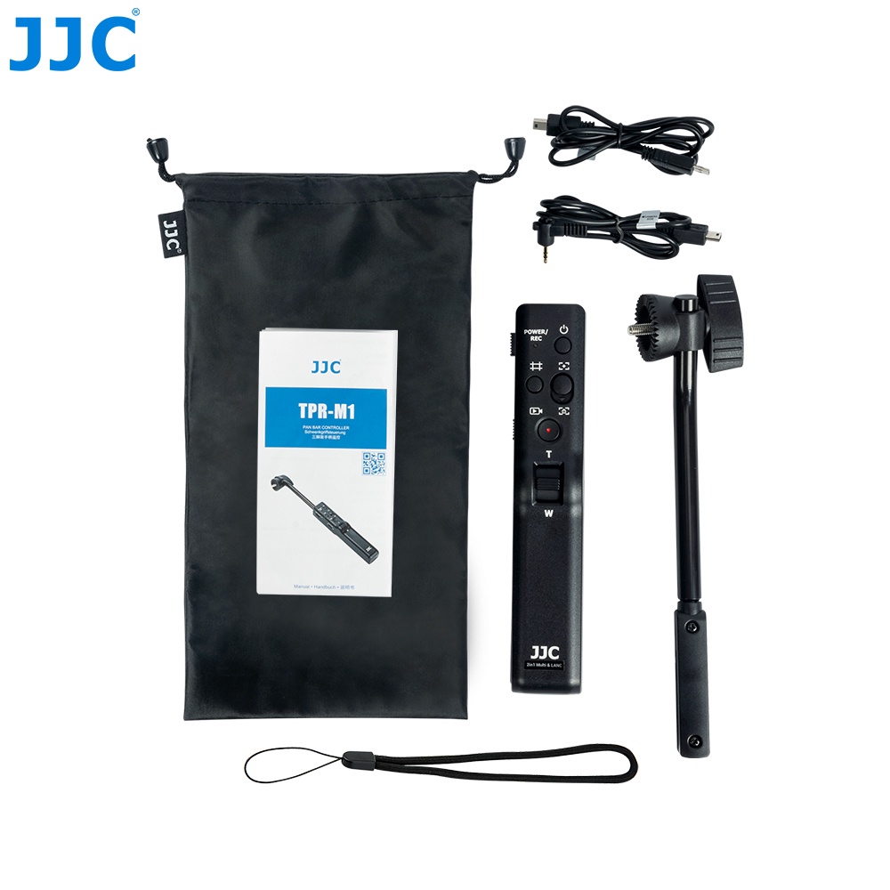 JJC TPR-M1 Tripod Pan Bar Handle Remote Controller Panning Tilting Grip ...