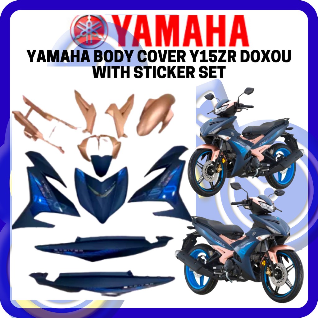 YAMAHA COVER SET BODY COVER DOXOU 2020 Y15 Y15ZR V2 HLYM ORIGINAL WITH ...