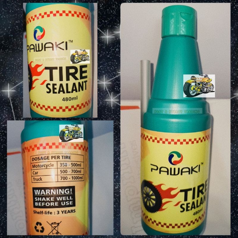 PAWAKI TIRE SEALANT MOTORCYCLE UBAT TAYAR MOTOR GUM TUBELESS GAM TAYAR ...