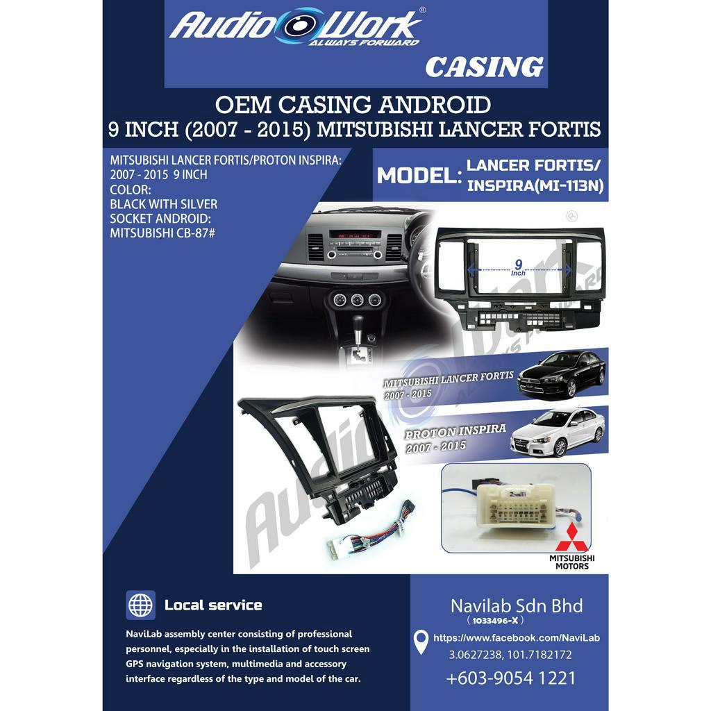 Proton Inspira 2007-2015 9 Inch Android Player Casing (Black) Ready ...