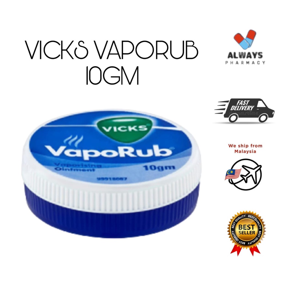 VICKS VAPORUB 10GM BALM DEWASA | Shopee Malaysia