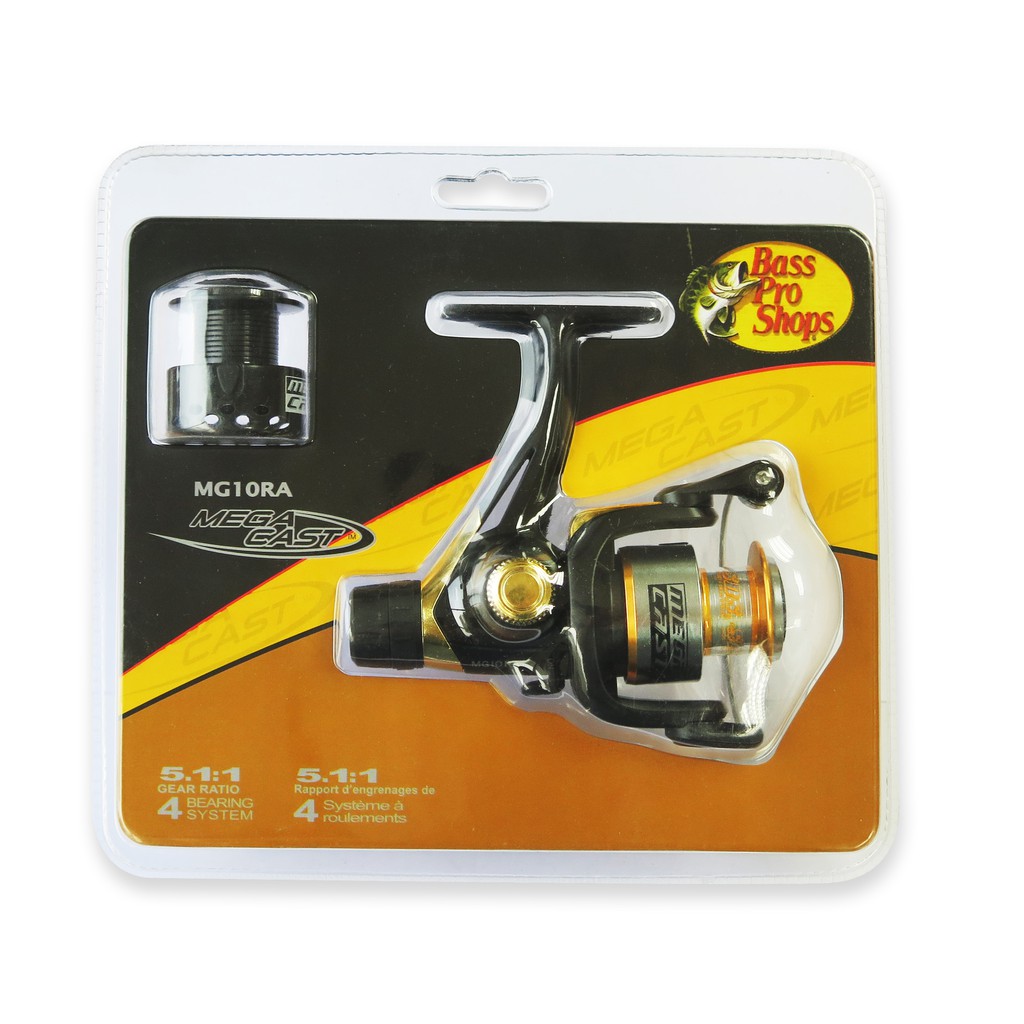 Bass PRO SHOPS fishing reel MEGA CAST MG10RA / MG20RA / MG30RA / MG40RA ...