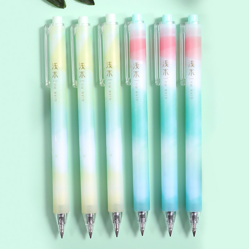 M&G 0.5mm Black Ink Retractable Pen Student Simple Bullet Nib Gel Pen ...