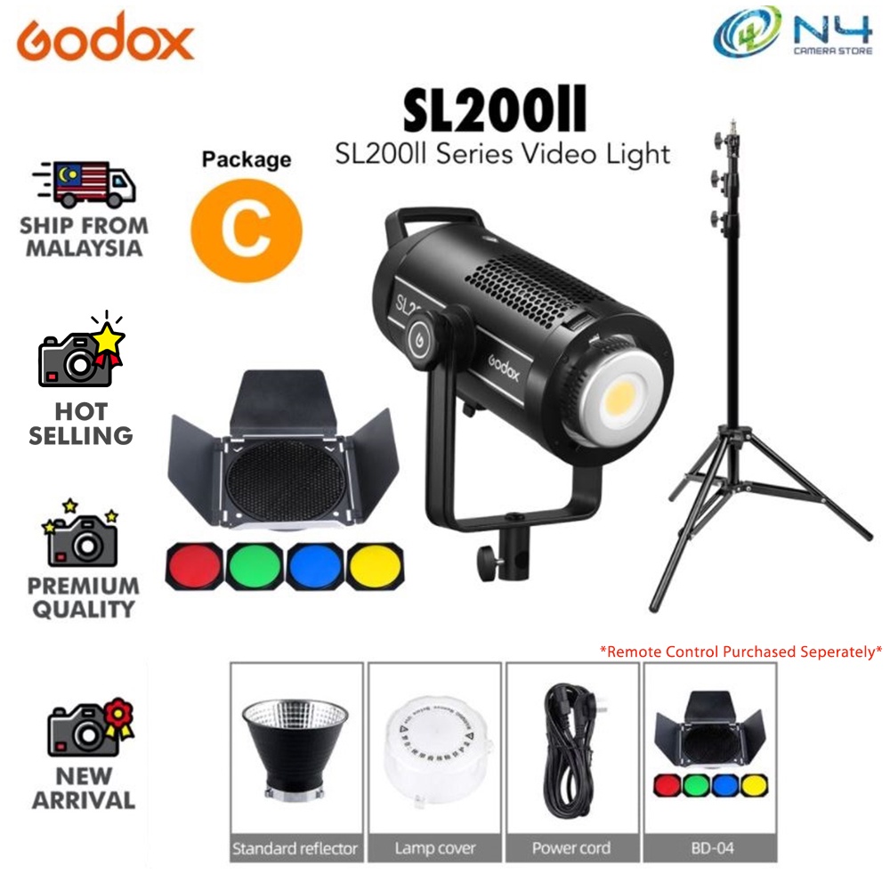 Godox LED Daylight Balanced Video Light with Bowens Mount (200W) SL200W ...