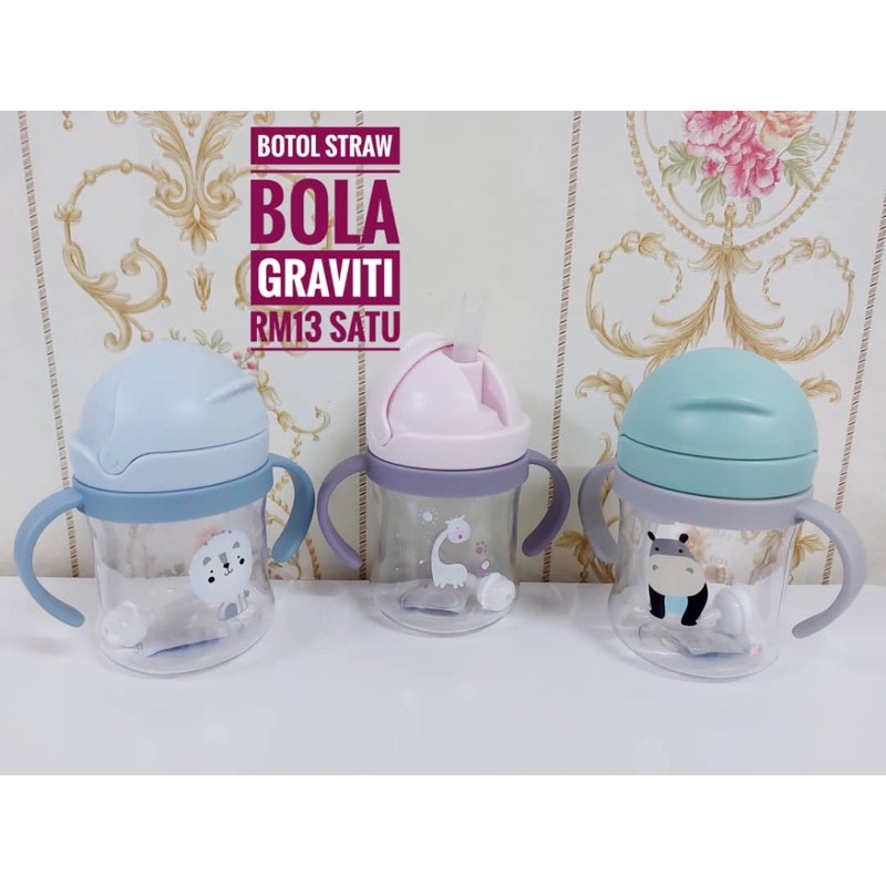 Botol air Straw graviti | Shopee Malaysia