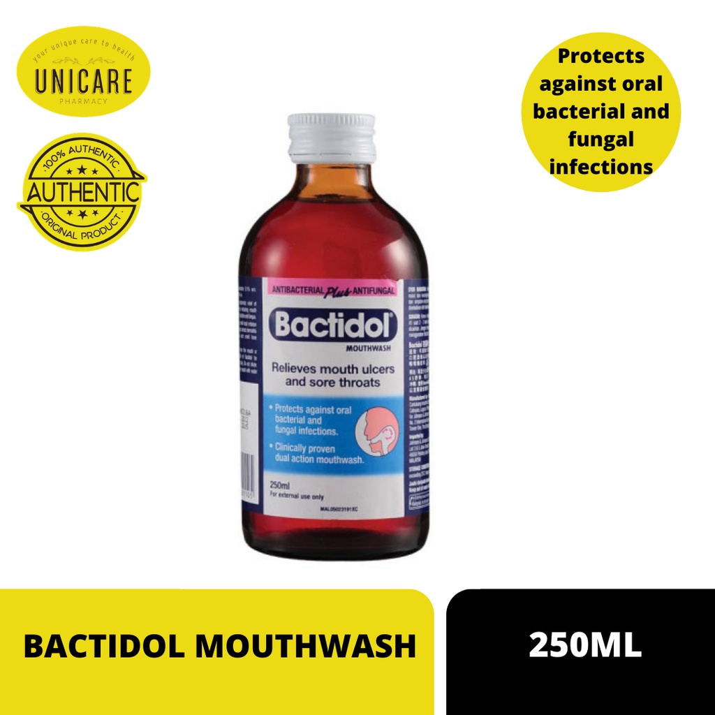 BACTIDOL MOUTHWASH 250ML | Shopee Malaysia