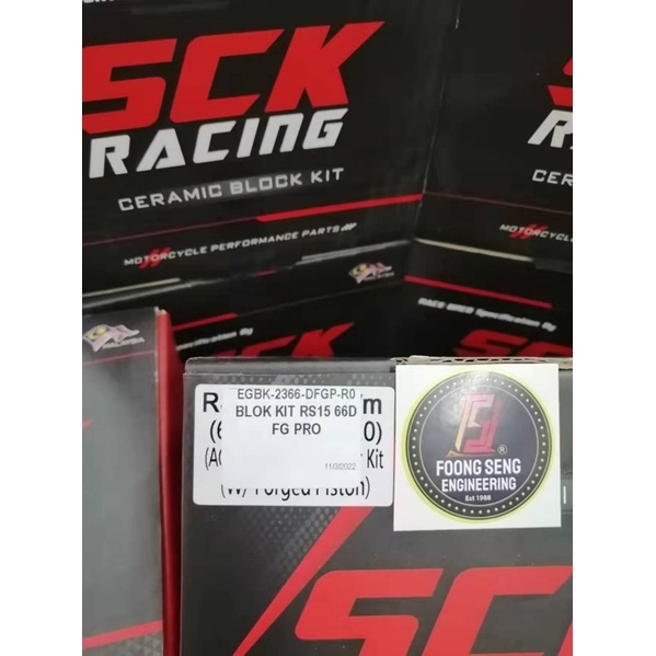 SCK HONDA RS RS150 RSX CERAMIC FORGED BLOCK RACING 62MM 63.5MM 65MM 66MM 68MM + SLEEVE 12 ...