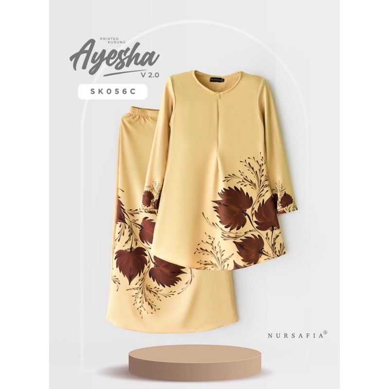 🔥READY STOCK BUTIK NURSAFIA🔥KURUNG AYESHA V2.0 💯 Premium ComoCrepe ...