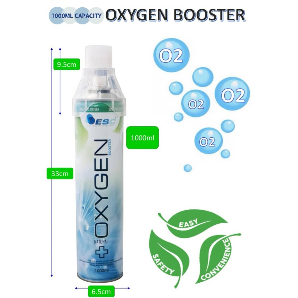 1000ML CAPACITY ESC PORTABLE OXYGEN INHALER ( 1 BOTTLE ) - KKM APPROVED ...