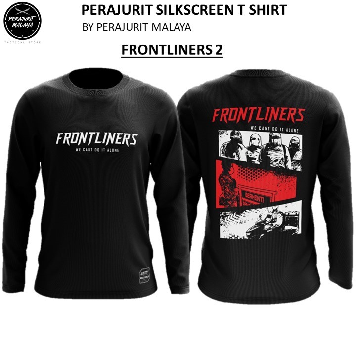 Perajurit Malaya Baju frontliner microfiber t shirt frontliner covid ...