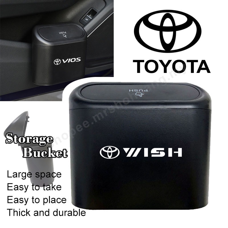 Car Trash Bin Rubbish Bins Universal Dustbin Can Garbage Bag For Toyota ...